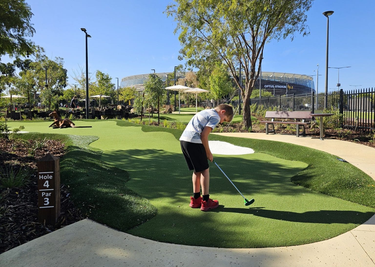 Matagarup Mini Golf, Burswood - Buggybuddys guide to Perth
