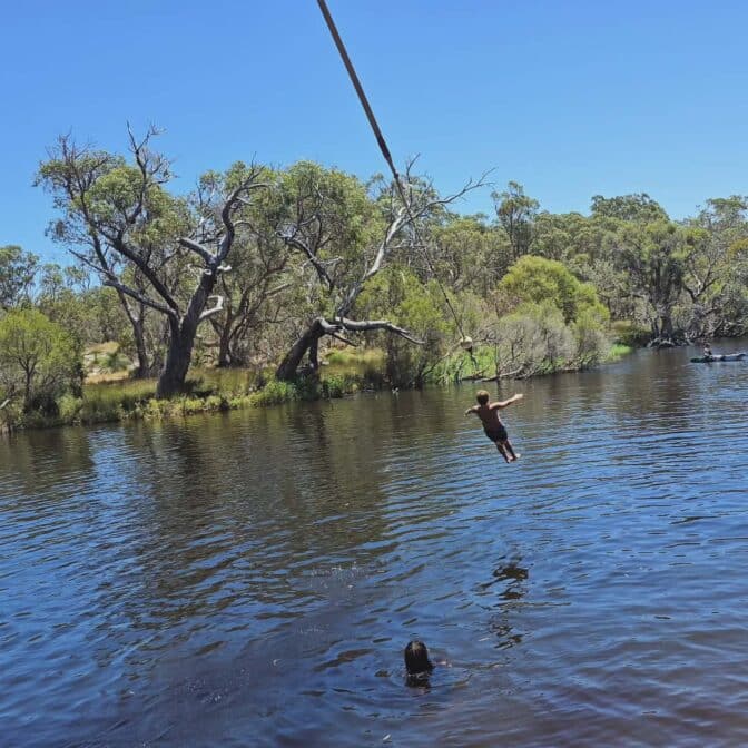 Moore River Rope Swing - Buggybuddys guide to Perth