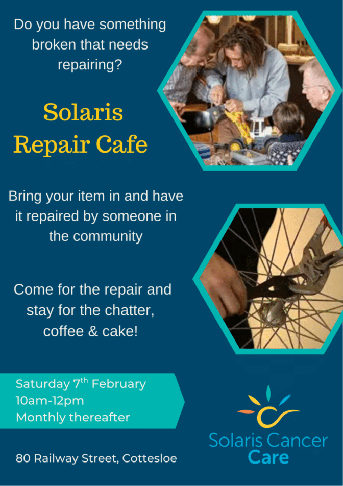 Solaris Repair Cafe, February 15, 2026 - Buggybuddys guide to Perth